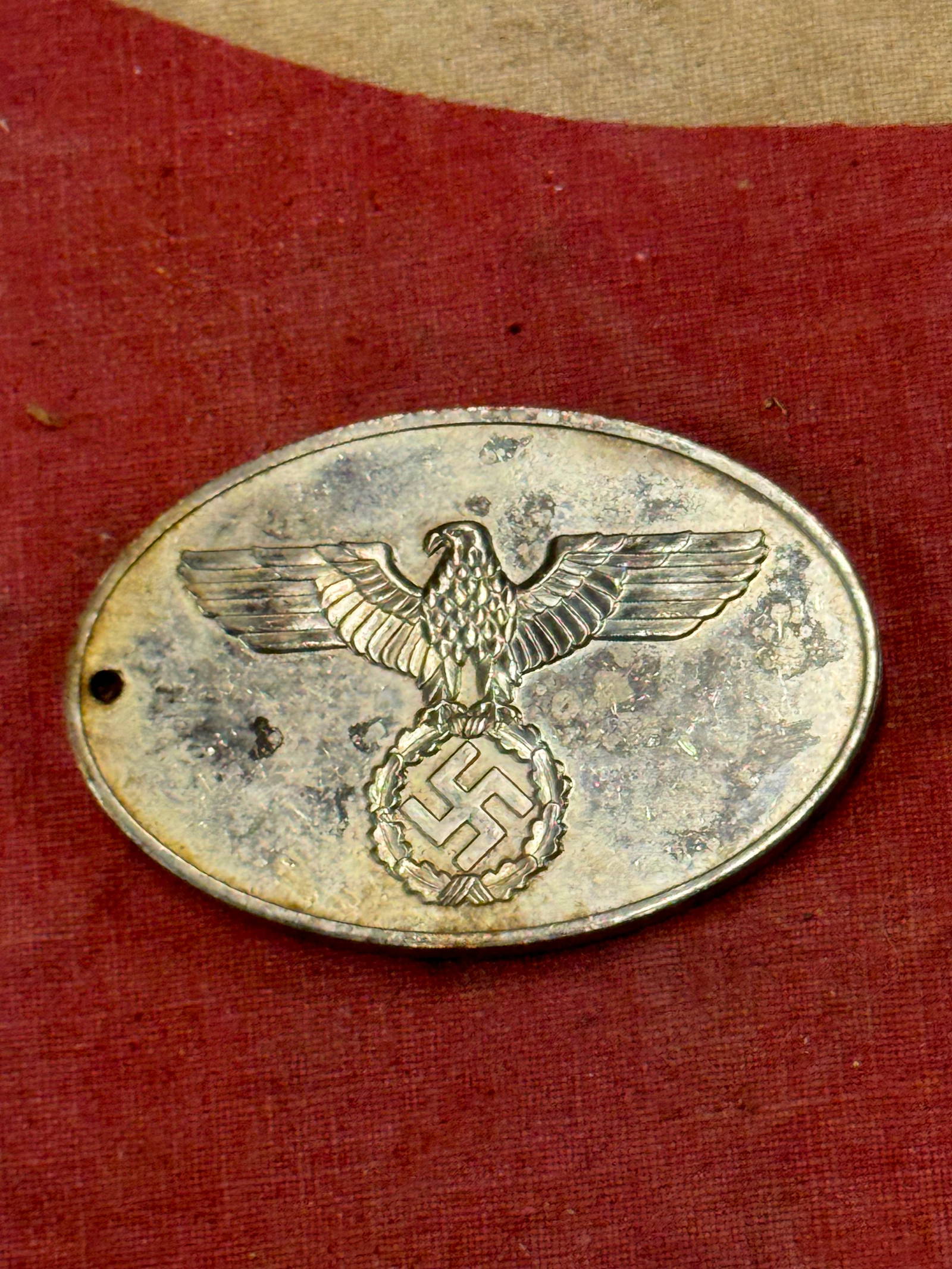 Wwii German Gestapo Identification Tag #325 Auction