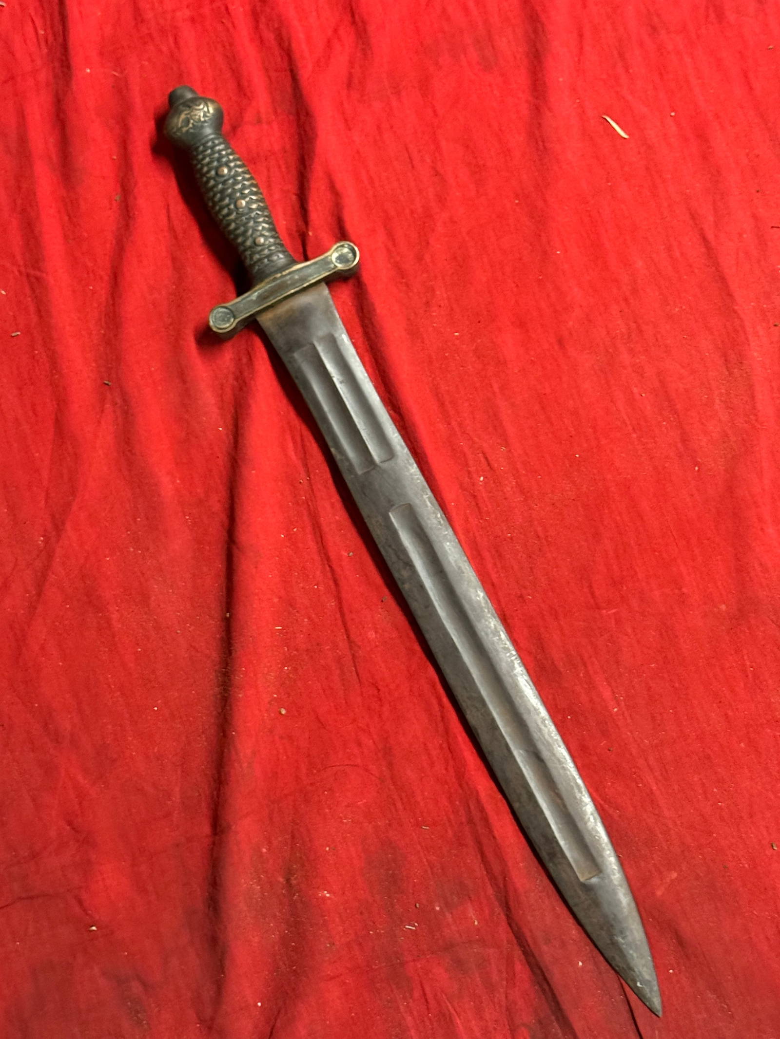 Rare Civil War Confederate Csa Southern Rebel Artillery Short Sword Auction