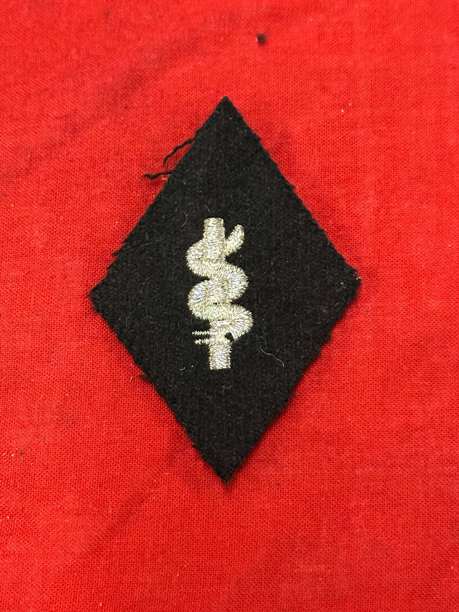 Ww2 German Waffen Ss Medical Service Doctors Sleeve Diamond Auction