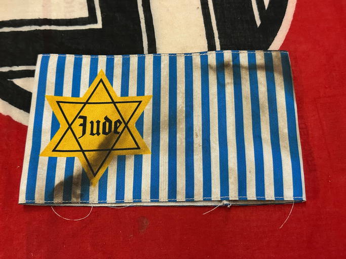 Rare Ww2 German Star Of David Jude Concentration Camp Armband