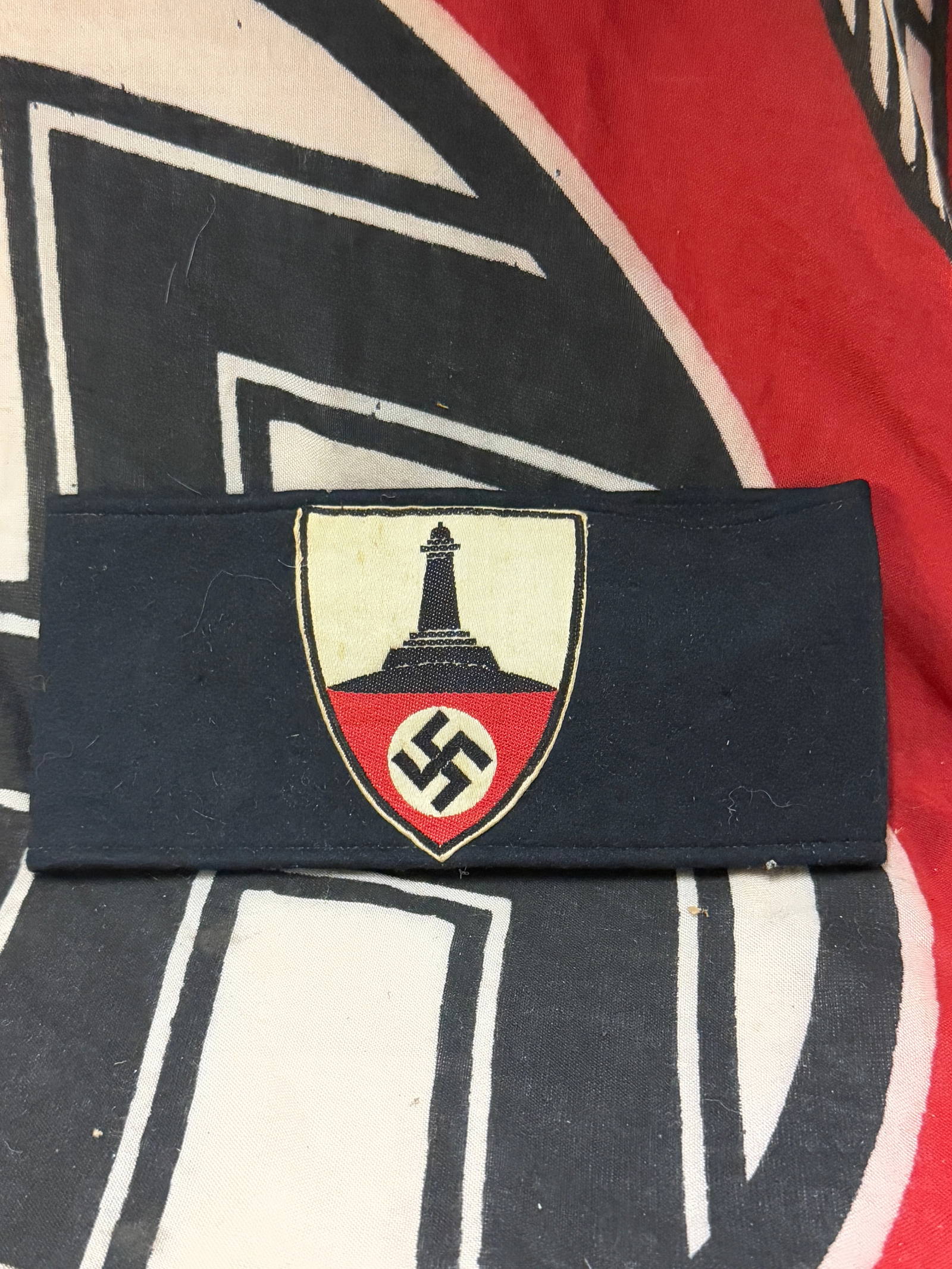 Rare Ww2 German Nsdap Drk Armband - Vet Bring Back Auction