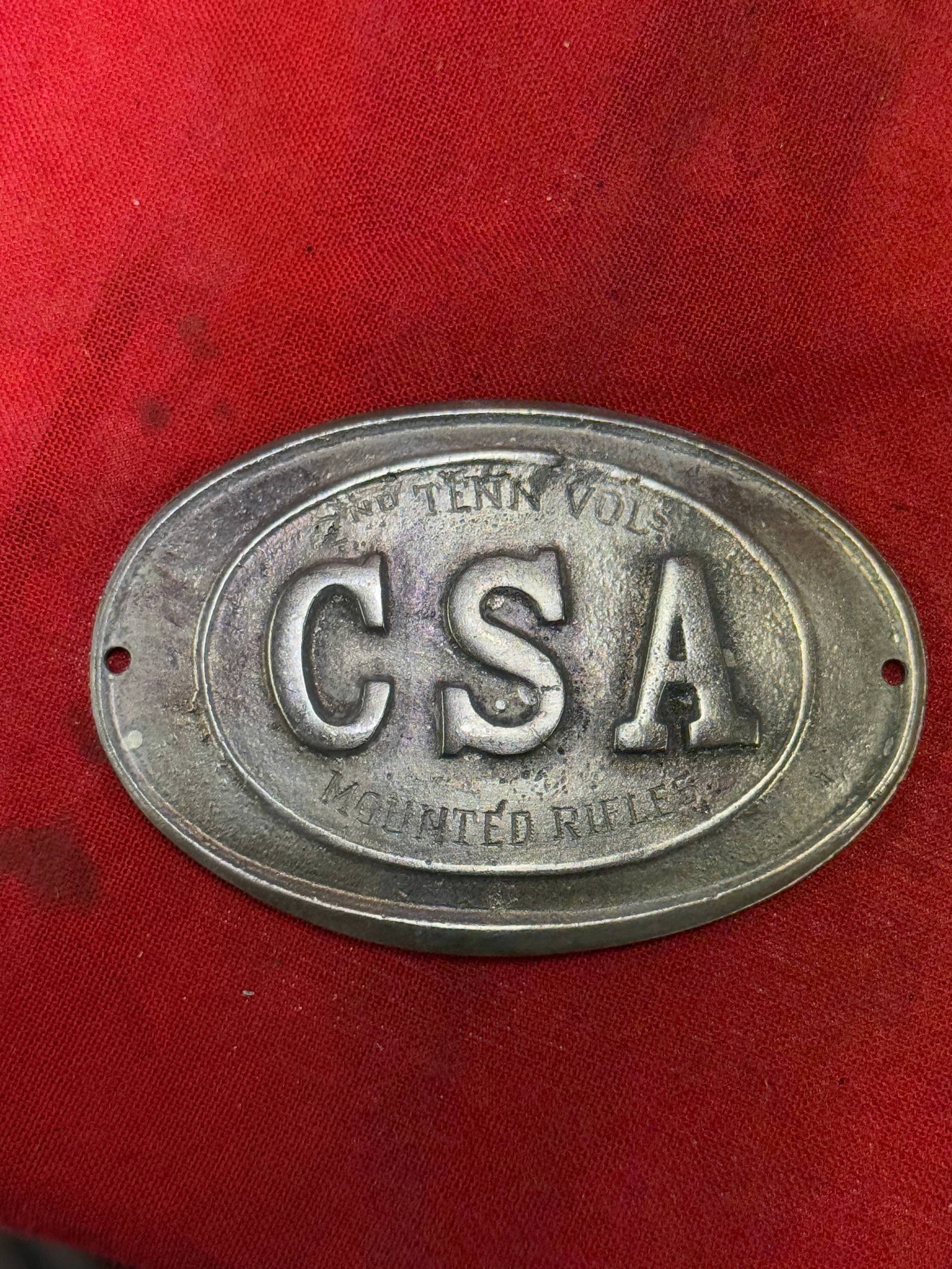1862 Civil War Confederate Csa Mounted Rifles 2nd Tennessee Vols. Plate ...