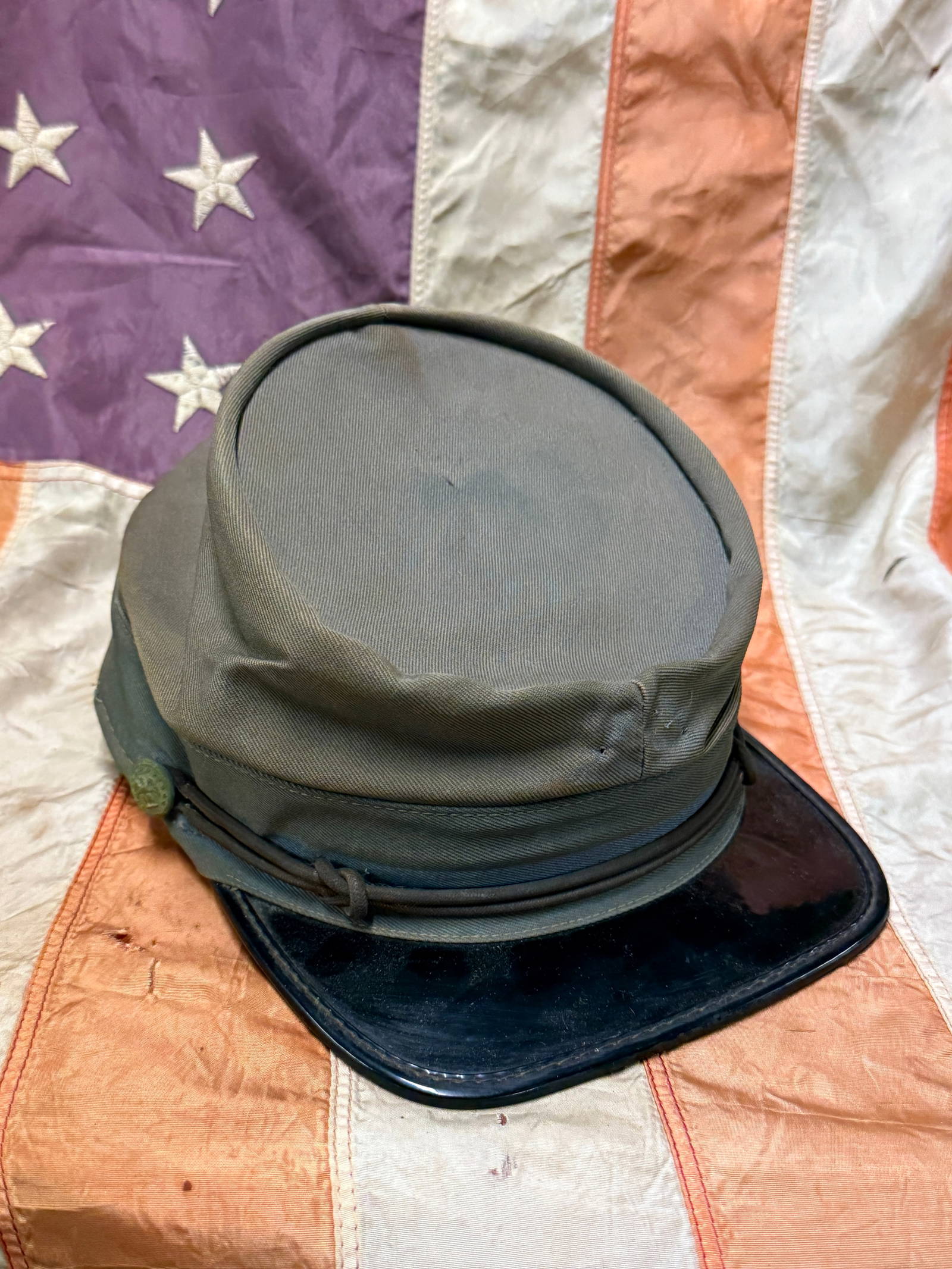 Rare Civil War Confederate Csa Southern Rebel Kepi Hat Cap Auction