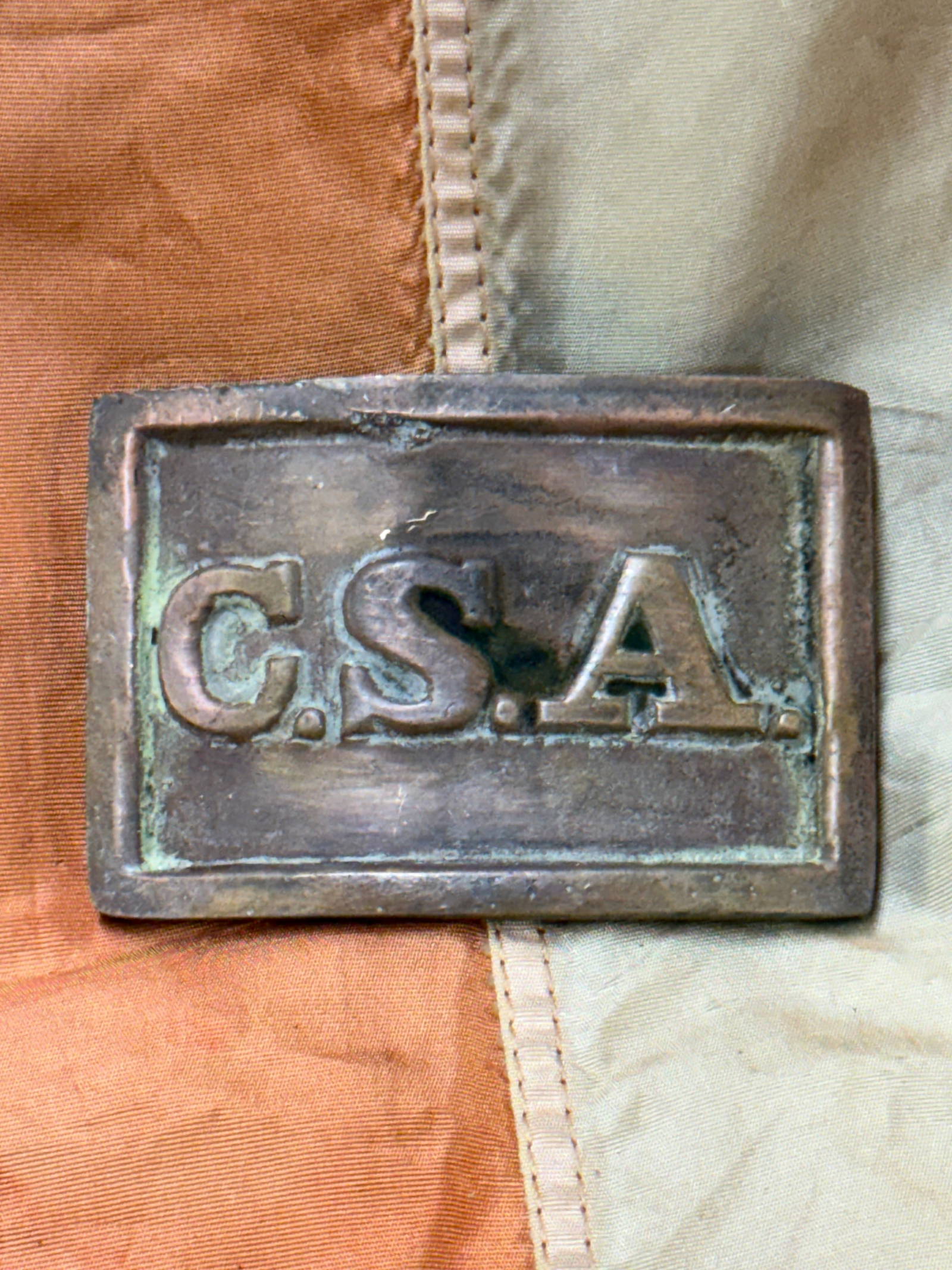 Civil War Confederate Csa Southern Rebel Belt Plate Buckle Marked Simms ...