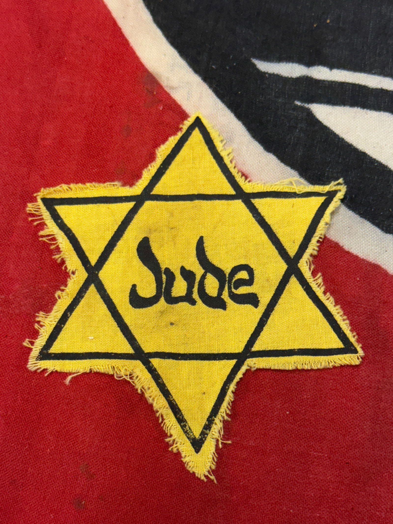 Ww2 German Very Rare Used And Worn Star Of David (jewish Star) “jude ...