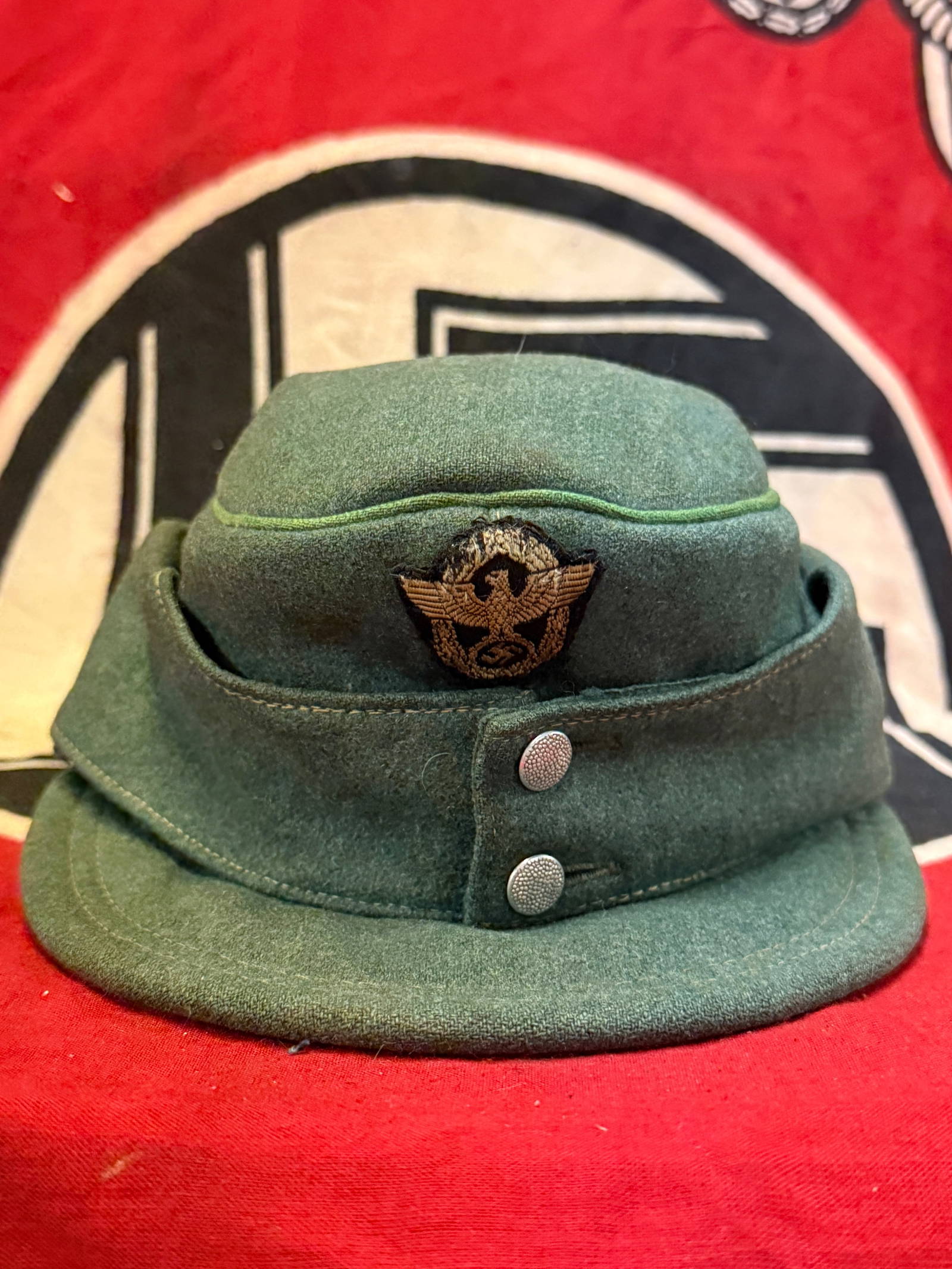 Ww2 German M43 Field Cap For Enlisted Ncos Of The Police Division ...