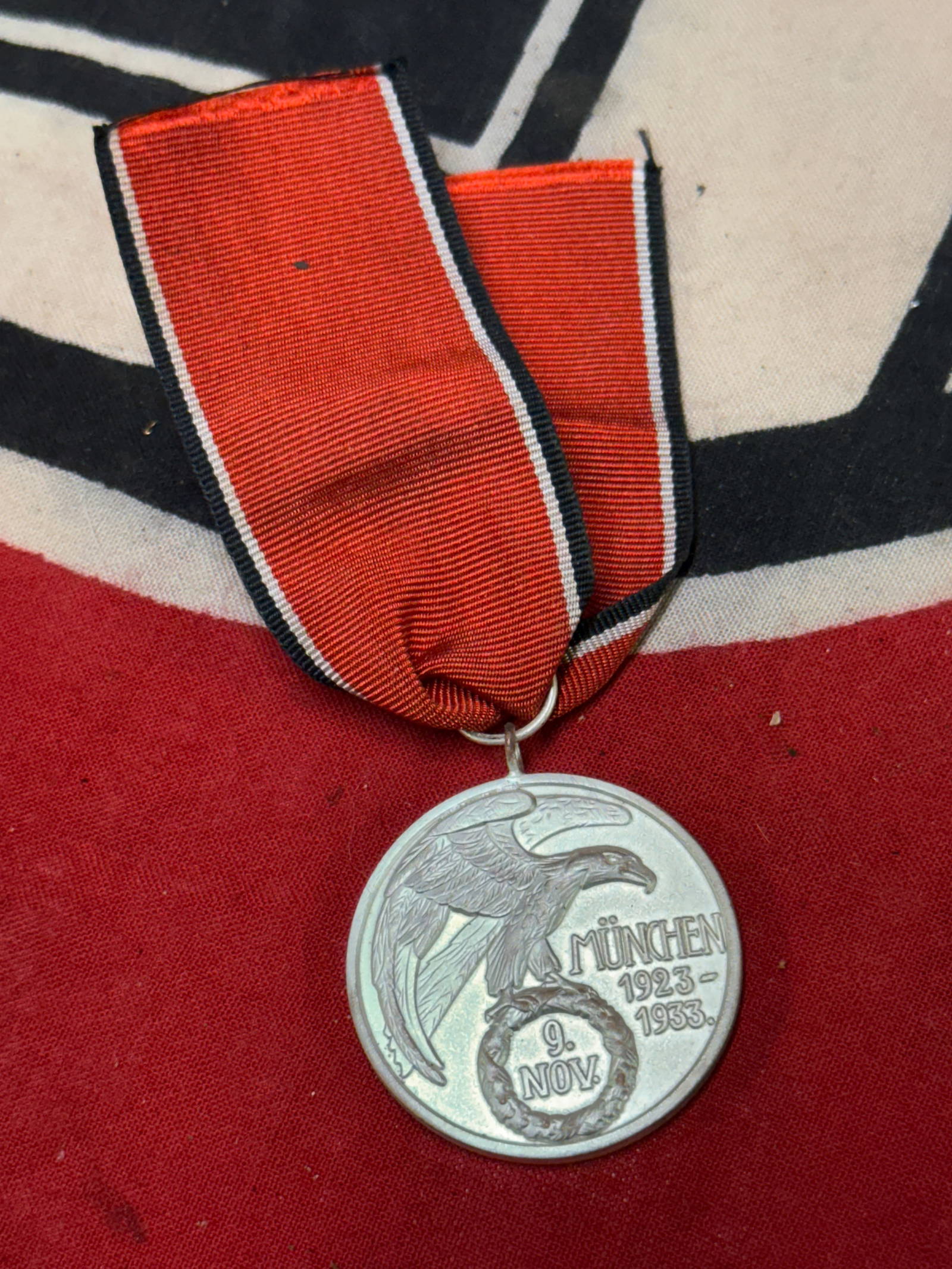 Rare Ww2 German Blood Order With Ribbon Auction