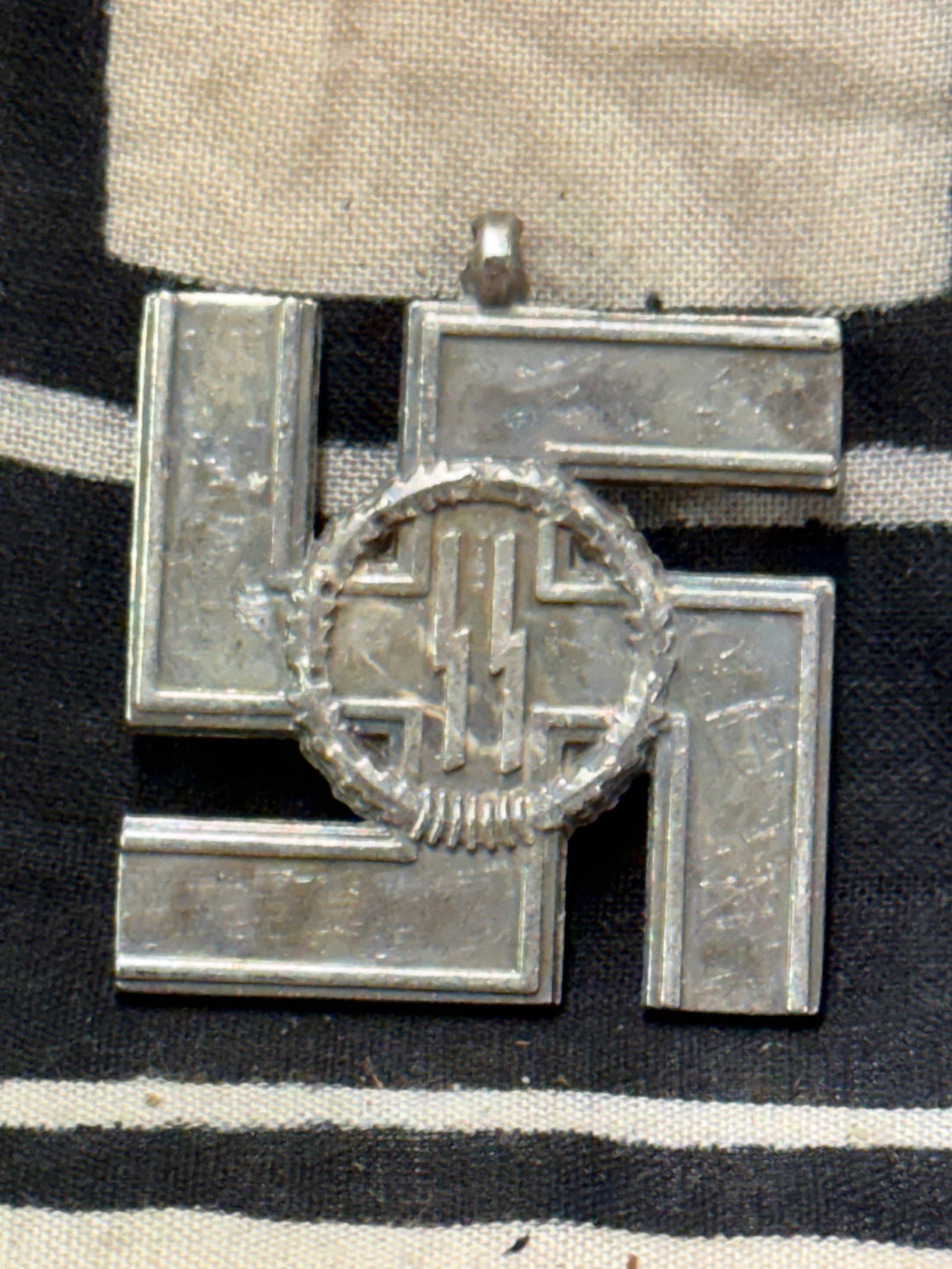 Rare Ww2 German Ss 25 Year Long Service Medal Auction