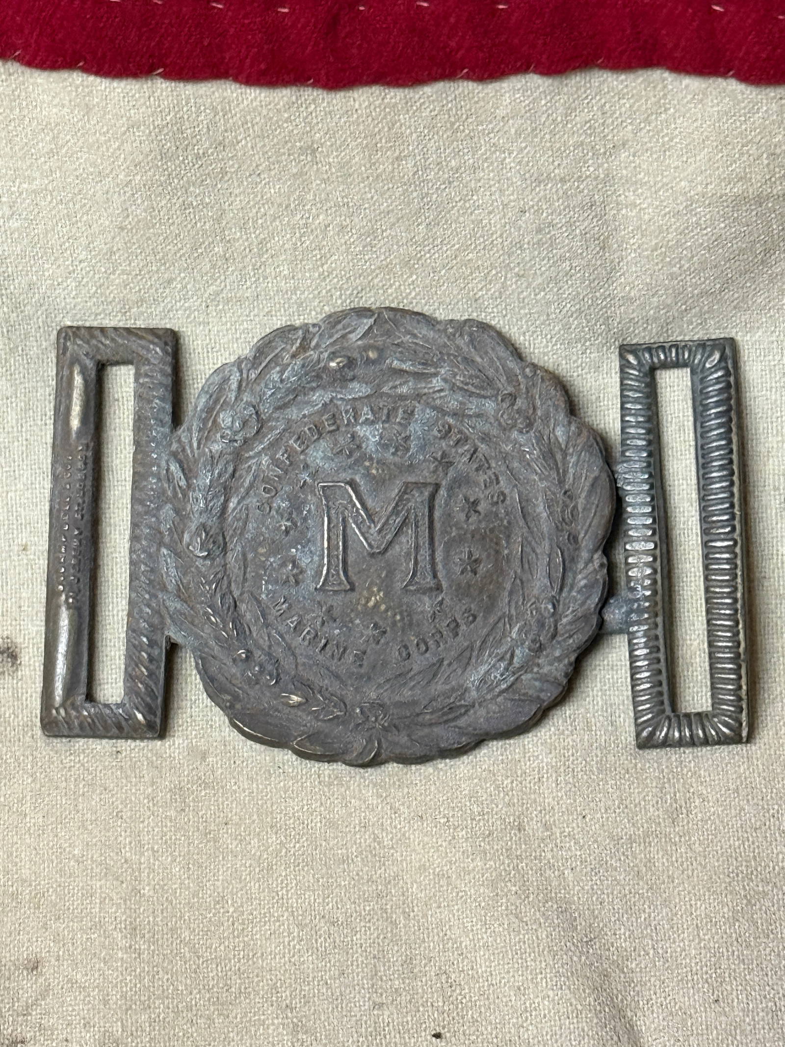 Civil War Confederate States Marine Corps Buckle By Robinson Adams ...