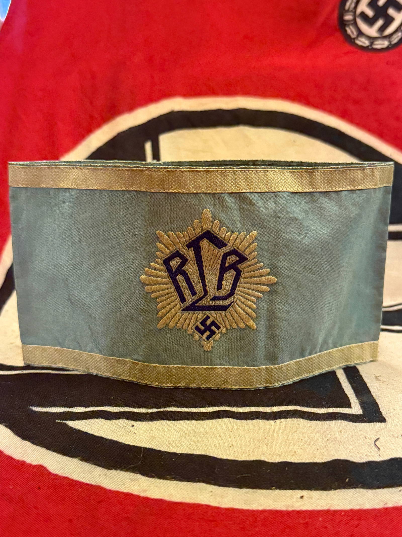 Ww2 German Rlb ‘reichsluftschutzbund’ Leaders Armband Auction