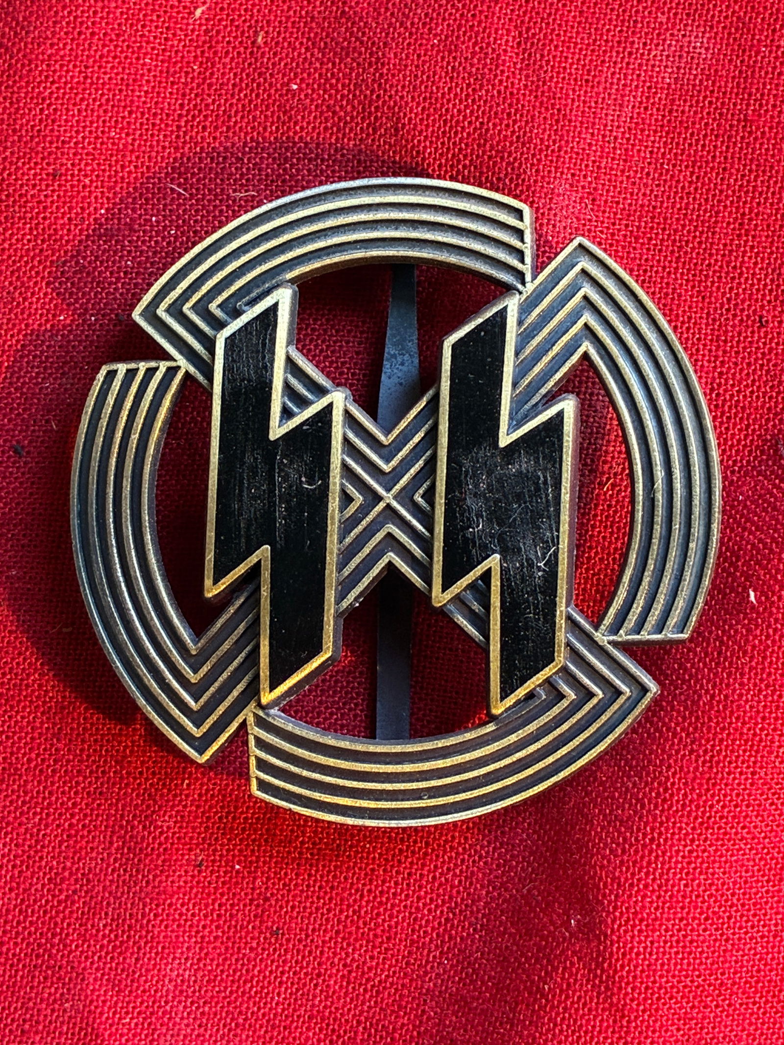 Ww2 Ss Germanic Proficiency Runes Badge In Bronze Auction