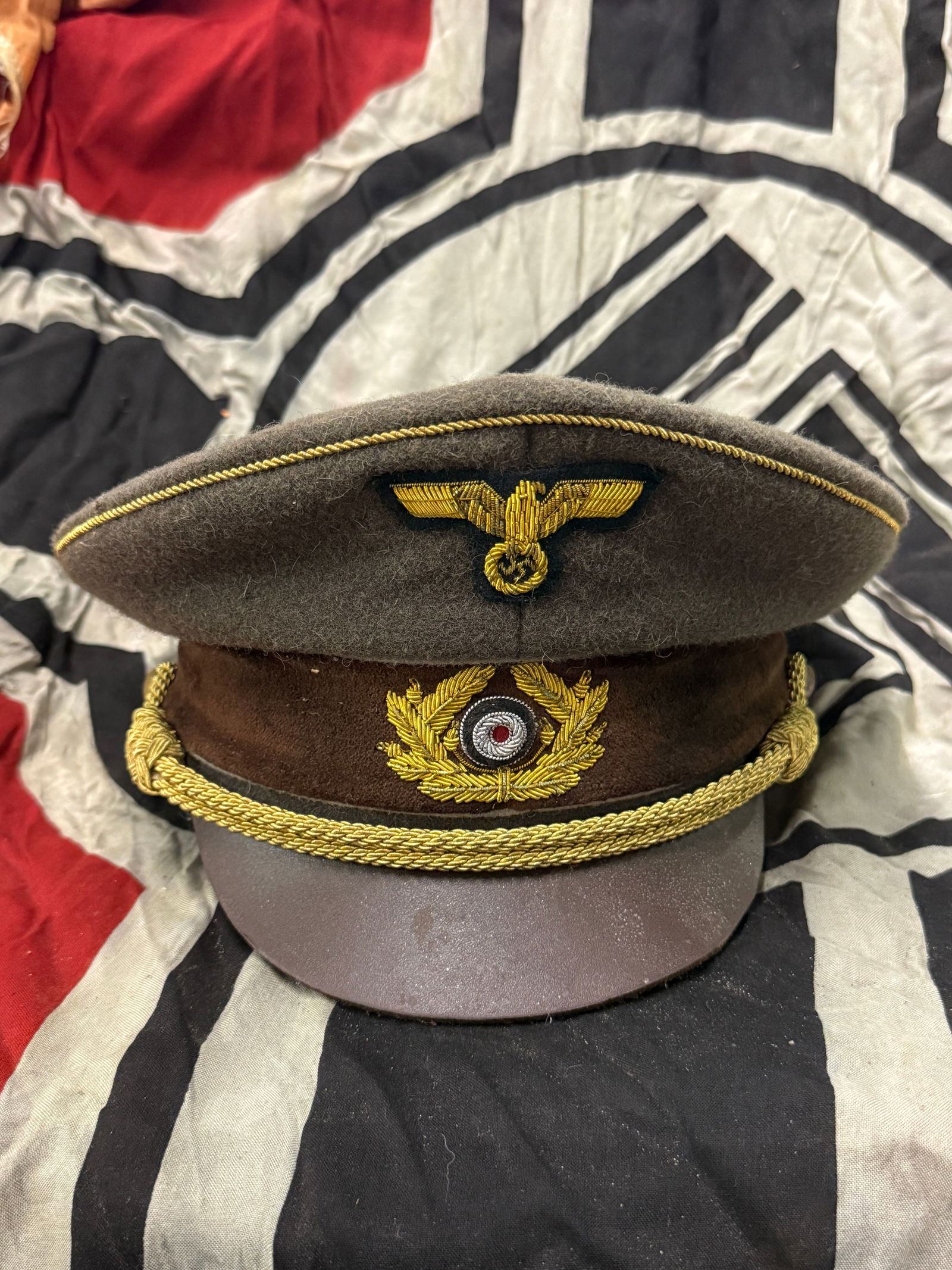 Ww2 German Heer Army Generals Visor Cap With Adolf Hitler Signature Auction