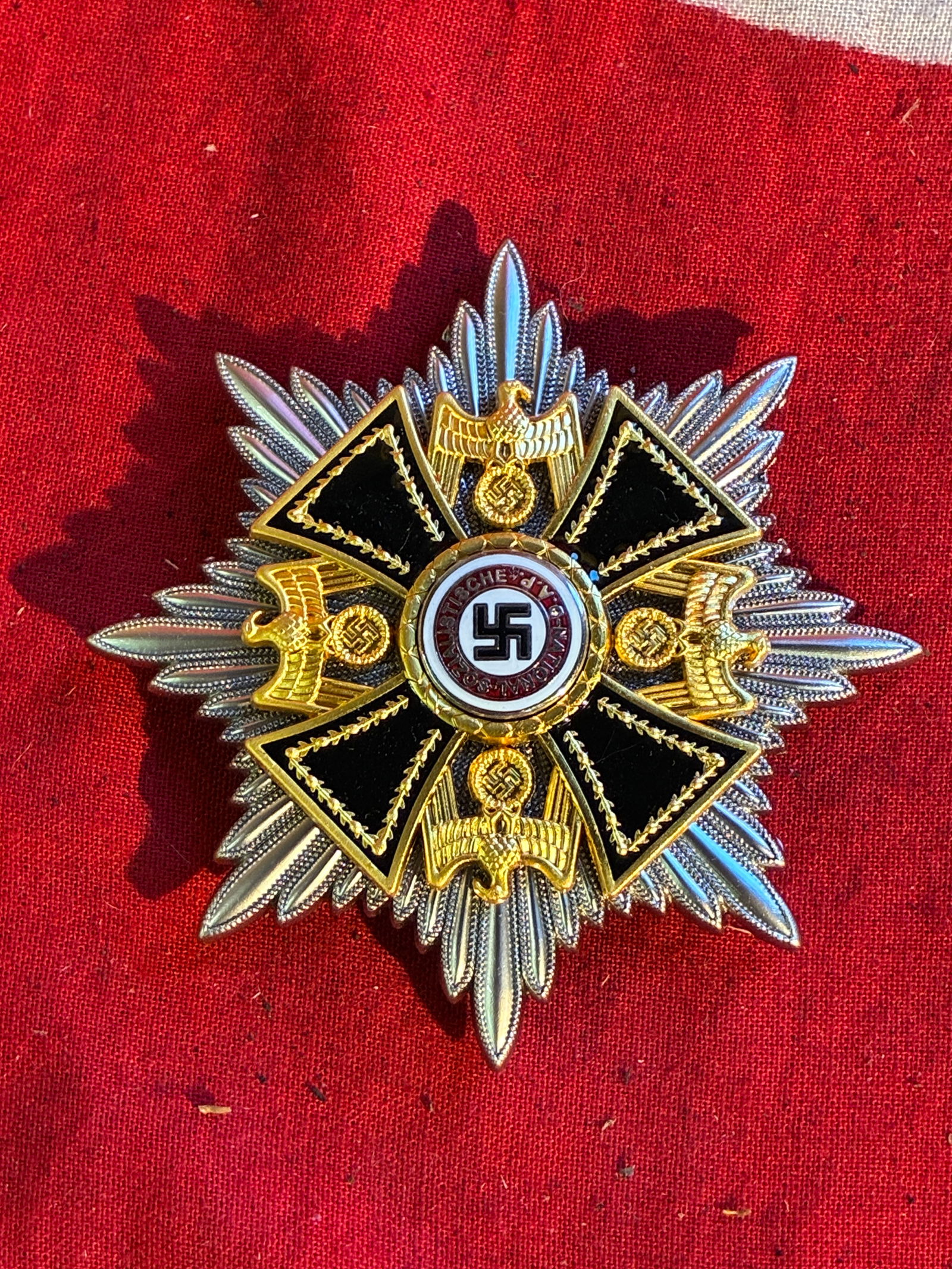 Rare Ww2 German Star Of The Grand Cross Of The German Order Auction