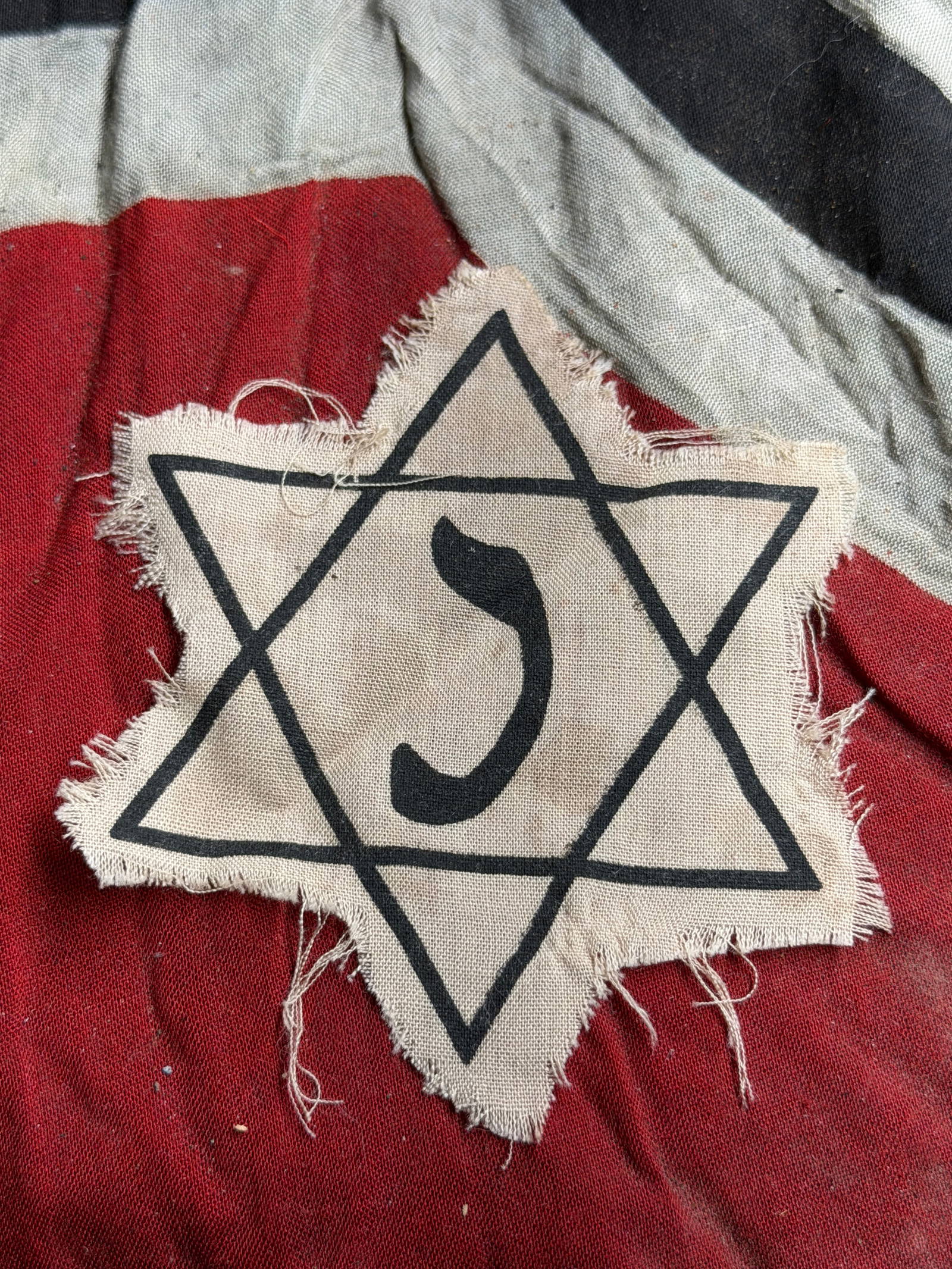 Jewish Holocaust Identification Badge (star Of David Armband Fragment ...