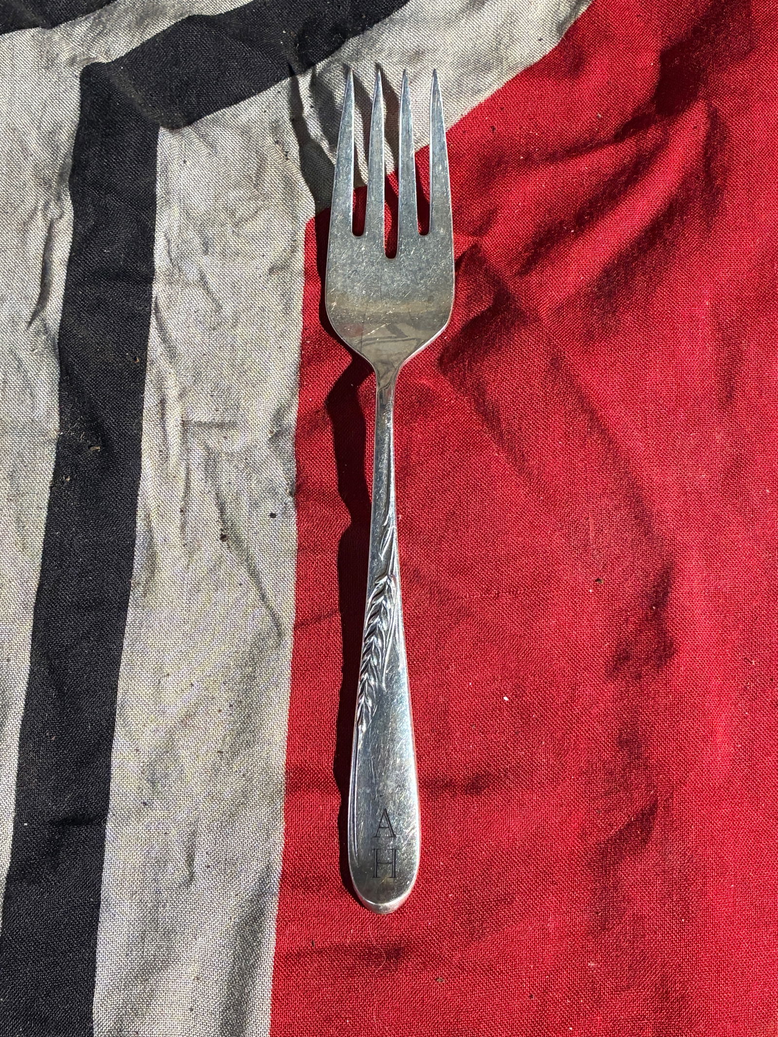 Ww2 German Sterling Silver Dinner Fork Engraved “a H?? - Adolf Hitler ...