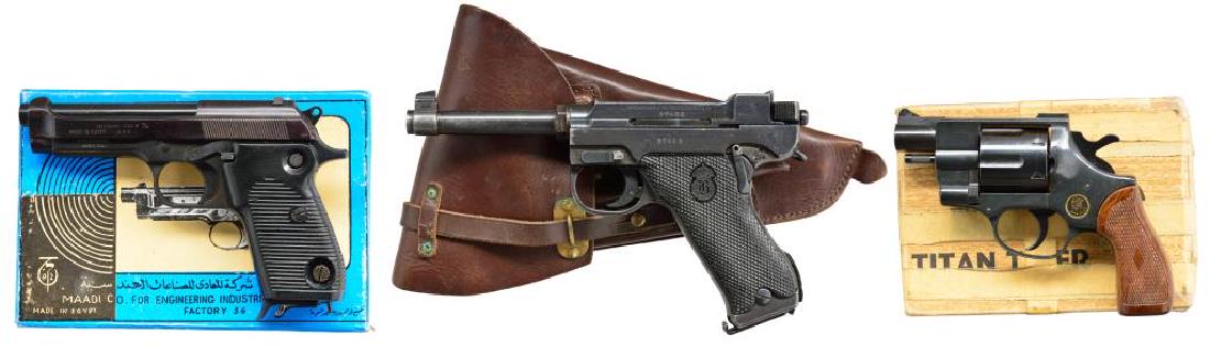 3 HANDGUNS; M40 LAHTI, HELWAN & FIE TITAN. - May 08, 2018 | Poulin ...