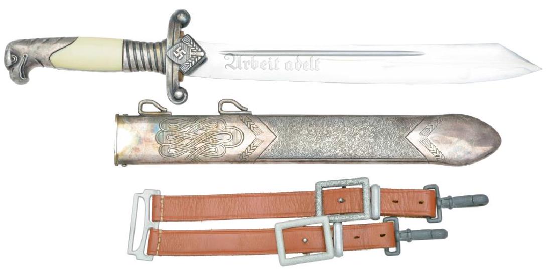 WWII GERMAN RAD OFFICERS HEWER.