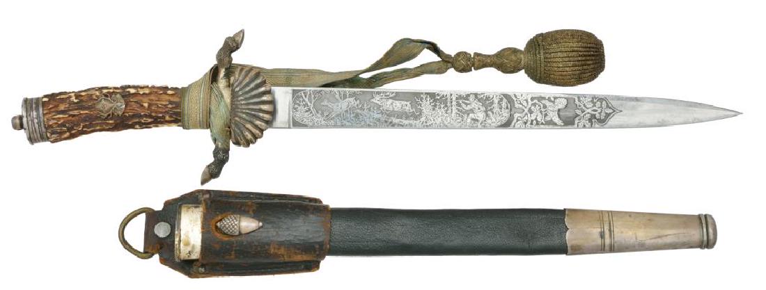 WWII GERMAN HUNTING ASSOCIATION CUTLASS.