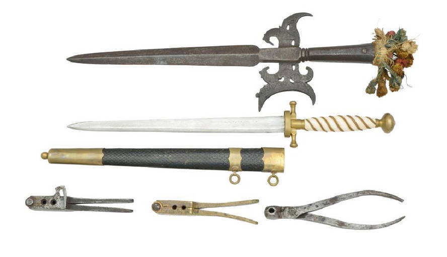 Bullet Molds, Early European Halberd & Dagger.