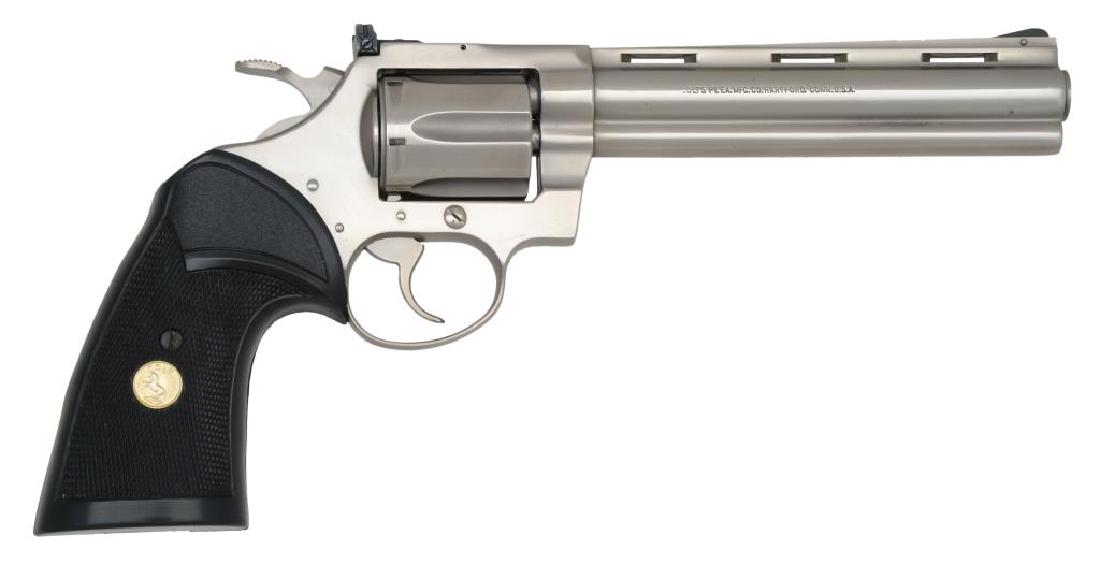 COLT DIAMONDBACK ELECTROLESS NICKEL DA REVOLVER.
