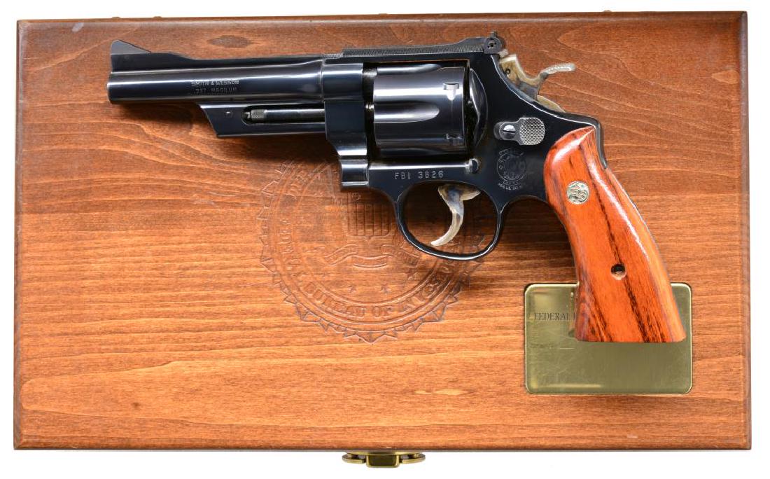 SMITH & WESSON 27-3 FBI COMMEMORATIVE DA REVOLVER.