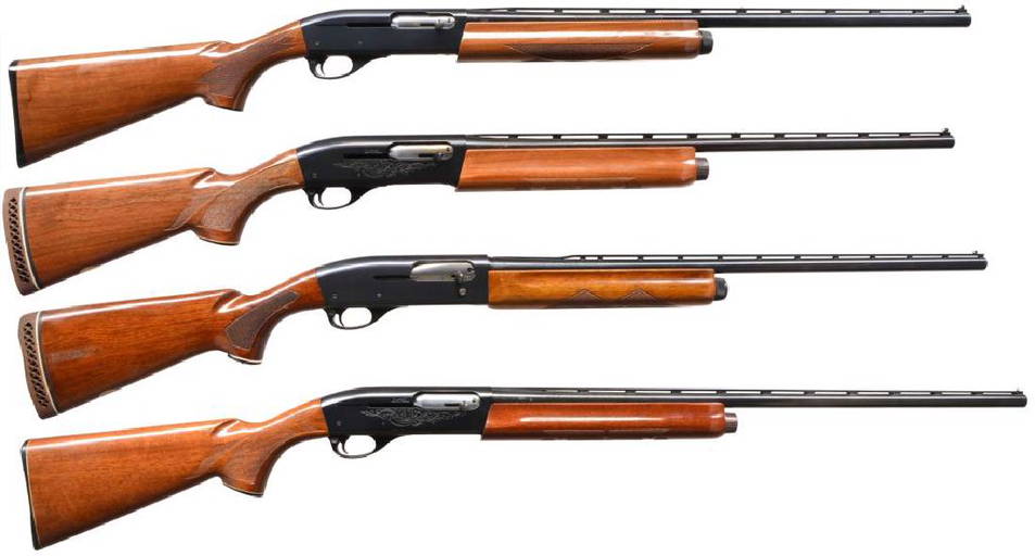 4 Remington 20 Gauge Autoloading Shotguns.