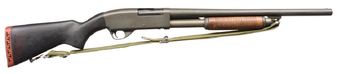 STEVENS MODEL 77E RIOT PUMP SHOTGUN.