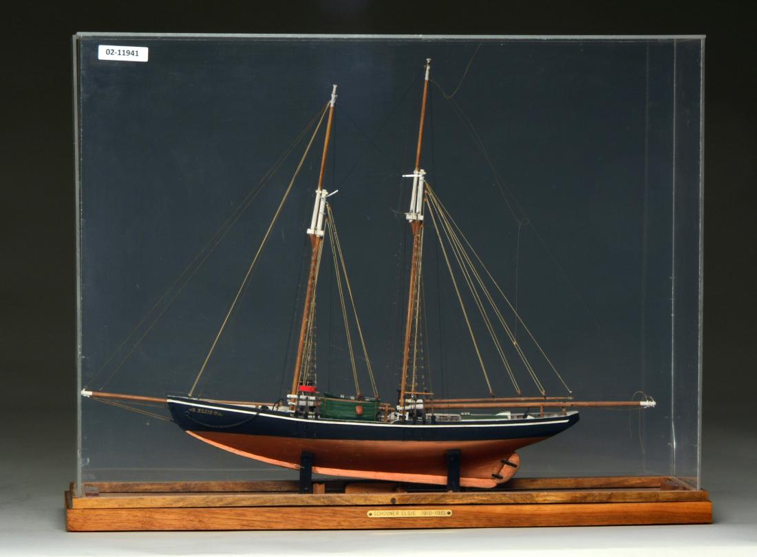 SHIP MODEL OF SCHOONER ELSIE