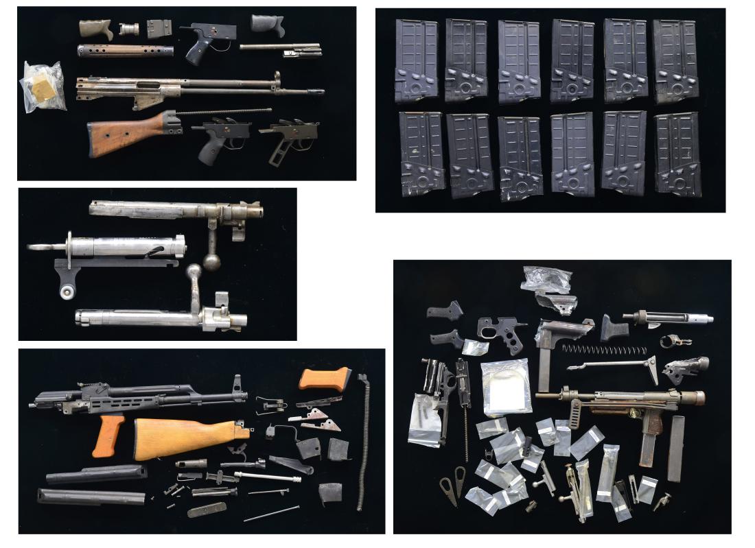 SEVERAL MACHINE GUN PART KITS.