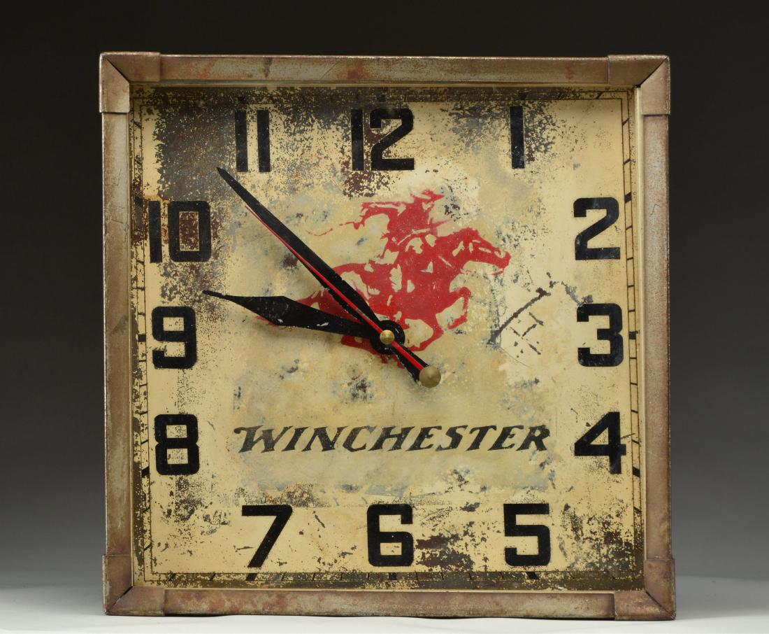 VINTAGE WINCHESTER MARKED ELECTICAL CLOCK.