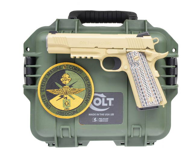 Colt Usmc Cqbp Government Model Semi Auto Pistol.