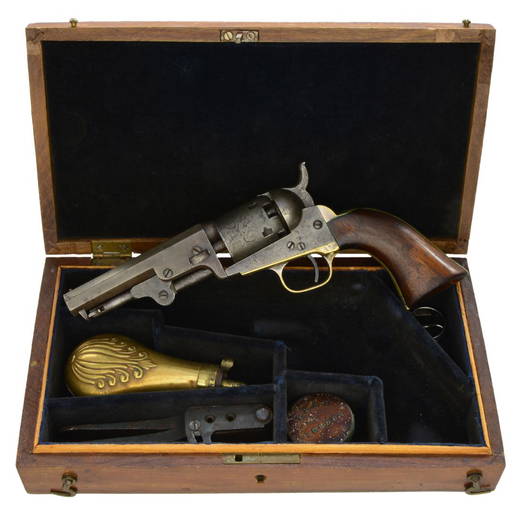 Colt Cased 1849 Pocket Model Revolver.