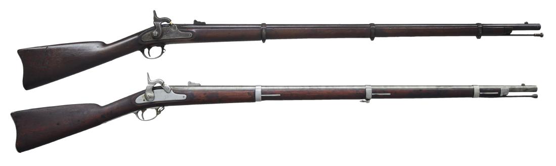 2 U.s. Percussion Rifled Muskets.