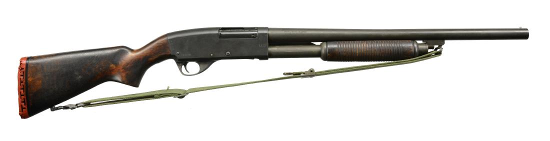 Stevens Model 77e Military Riot Pump Shotgun.