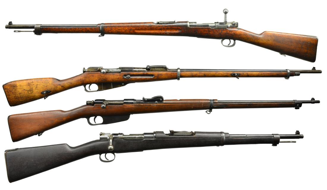 4 EUROPEAN BOLT ACTION RIFLES.