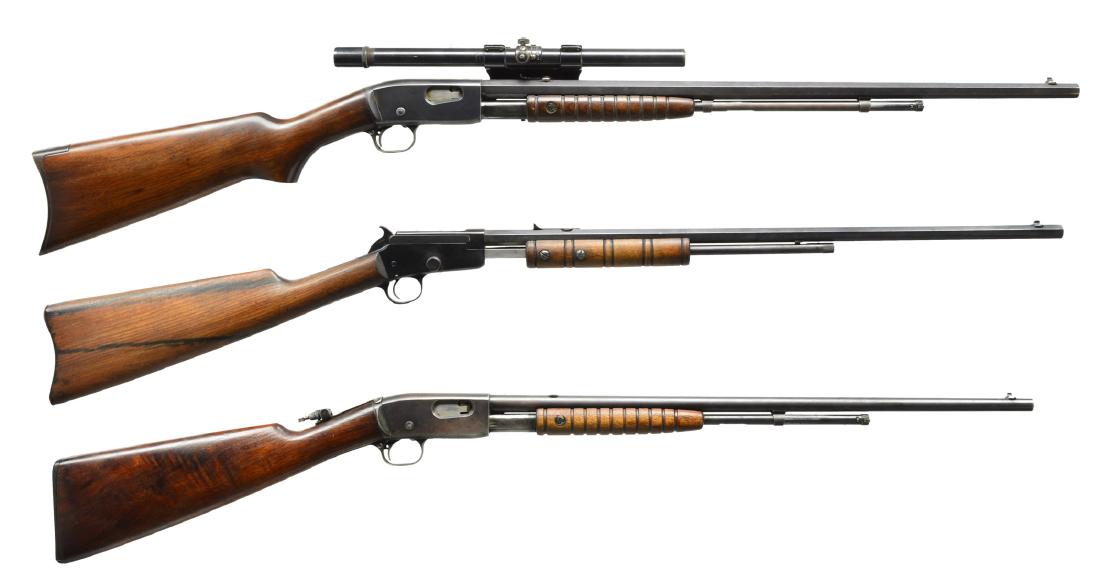 3 PUMP 22 RIFLES. REMINGTON & MARLIN. - Jun 08, 2019 | Poulin Antiques ...