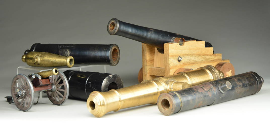 Group Of Modern Reproduction Cannons.
