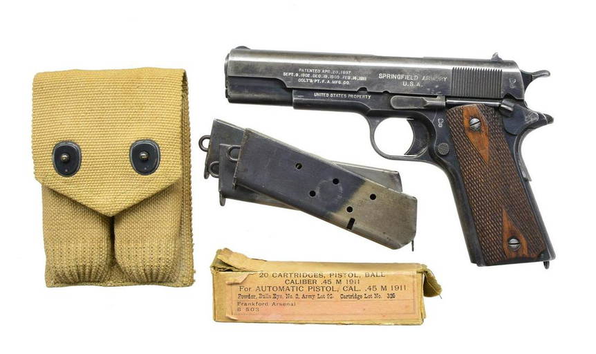 Springfield Armory 1911 U. S. Semi Auto Pistol.