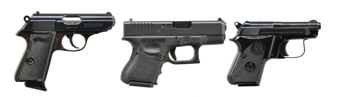 3 Compact Centerfire Semi Auto Pistols.