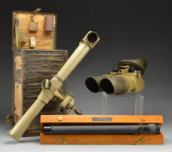 Wwii German Binoculars, Trench Periscope & Range