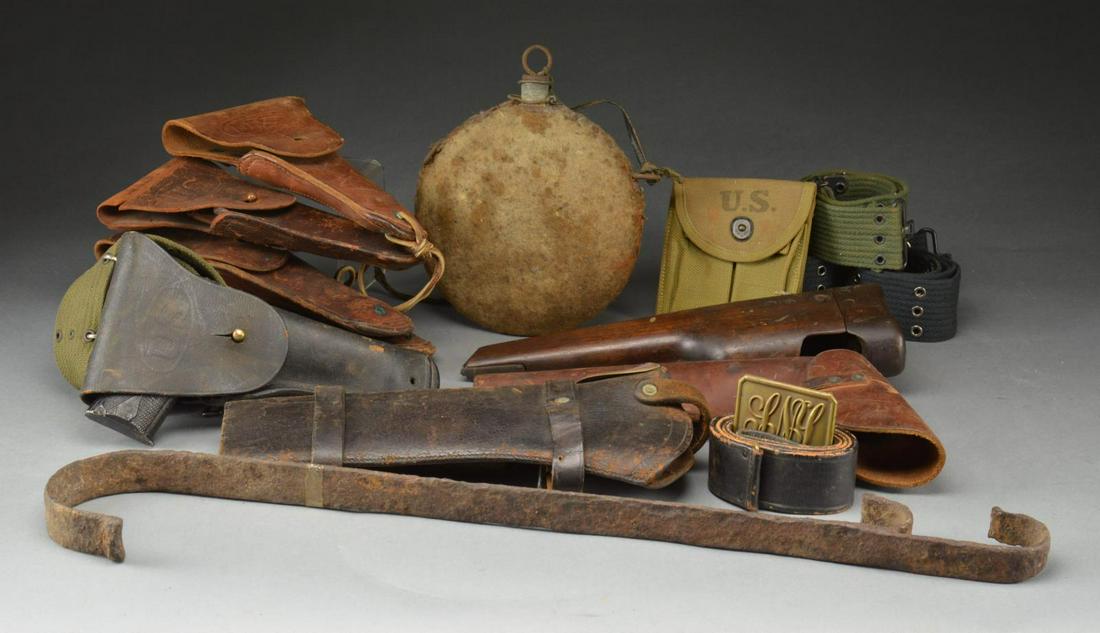 Us Indian War Belts, Civil War Musket Sling,
