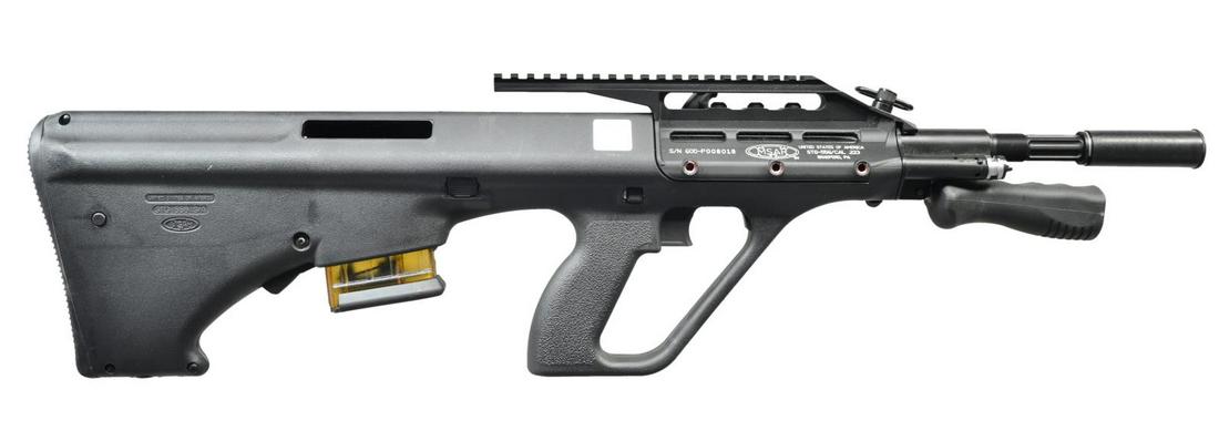 Msar Stg 556 Rifle With Black Chassis.