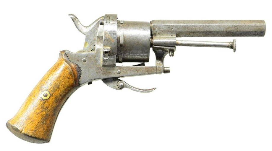 BELGIAN PINFIRE REVOLVER W/ FOLDING TRIGGER. - Aug 30, 2022 | Poulin ...