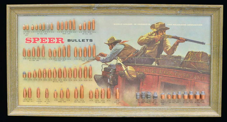 3 SPEER BULLET DISPLAY BOARDS. - Aug 31, 2022 | Poulin Antiques ...