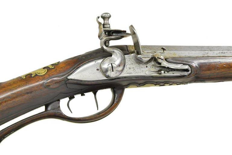 Georg Tirlinger Flintlock Stutzen Rifle.