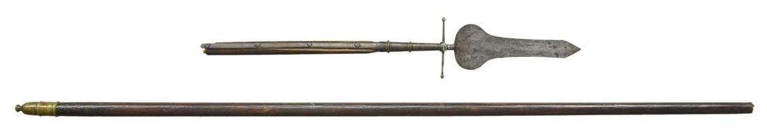 American Colonial Or British Spontoon Head With