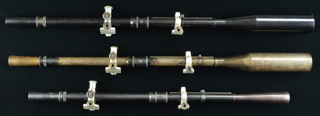 3 J.w. Fecker Rifle Telescopic Sights.
