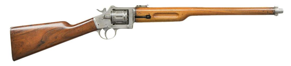 Pieper Model 1893 Revolving Carbine.
