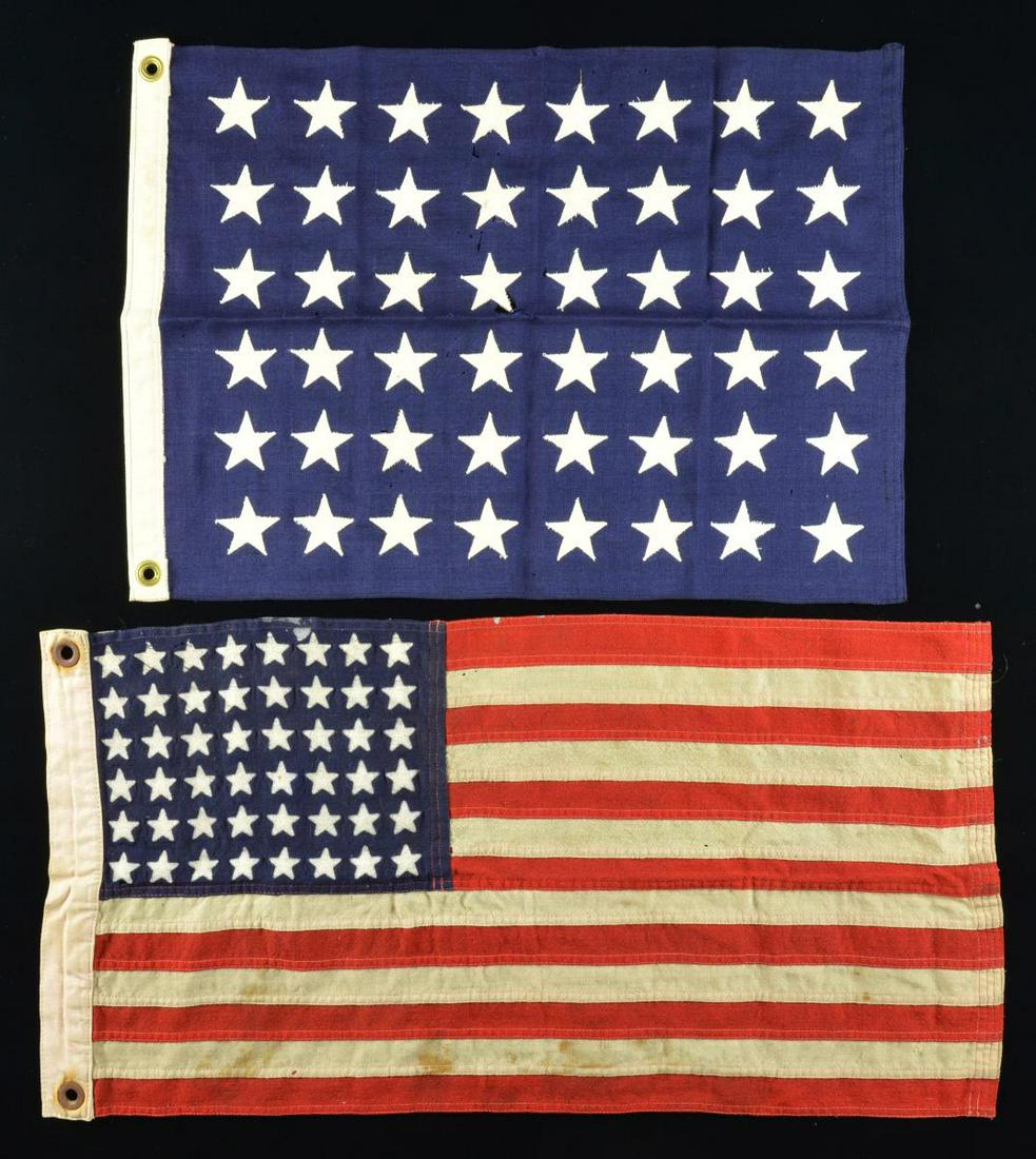 SIX WW2 ERA 48 STAR US FLAGS. (#1530) on Mar 28, 2023 | Poulin Antiques ...