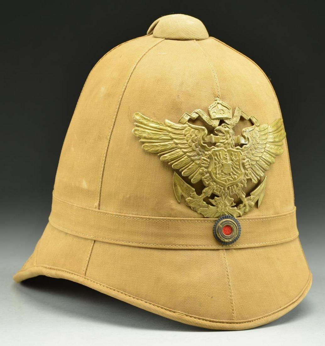 Rare Wwi Era M1900 German Naval Pith Helmet By